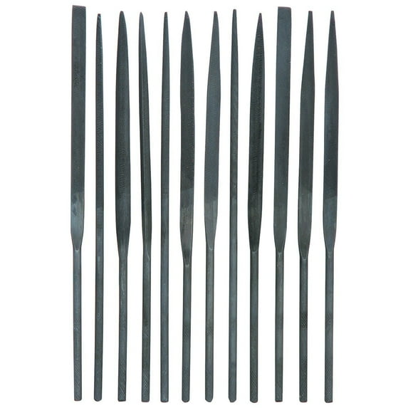 Set of 12 Pc Carbon Steel Needle Files Finishing Hand Tool Jeweler ...