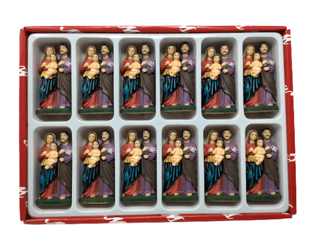 Set of 12 Pcs Mini Sagrada Familia 3" Jesus, Maria Y Jose Religious ...