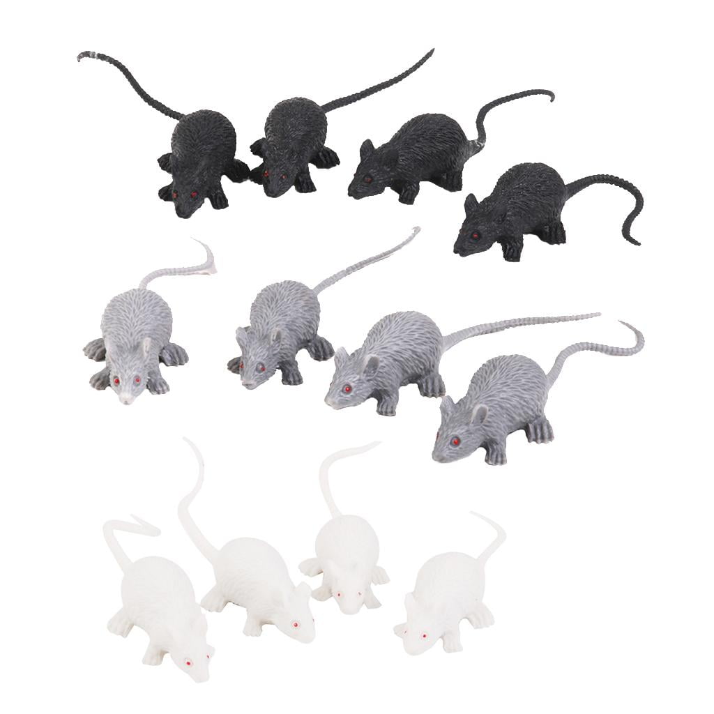 Set of 12 Pieces Artificial Mouse Animals Model kids children toy ...