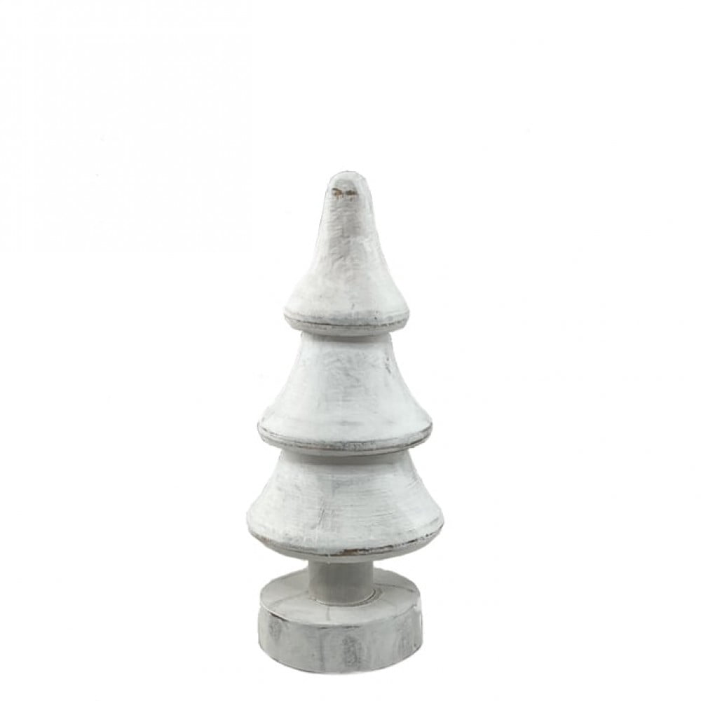 Set of 12 Plain White Wooden Tree Figurine - Walmart.com
