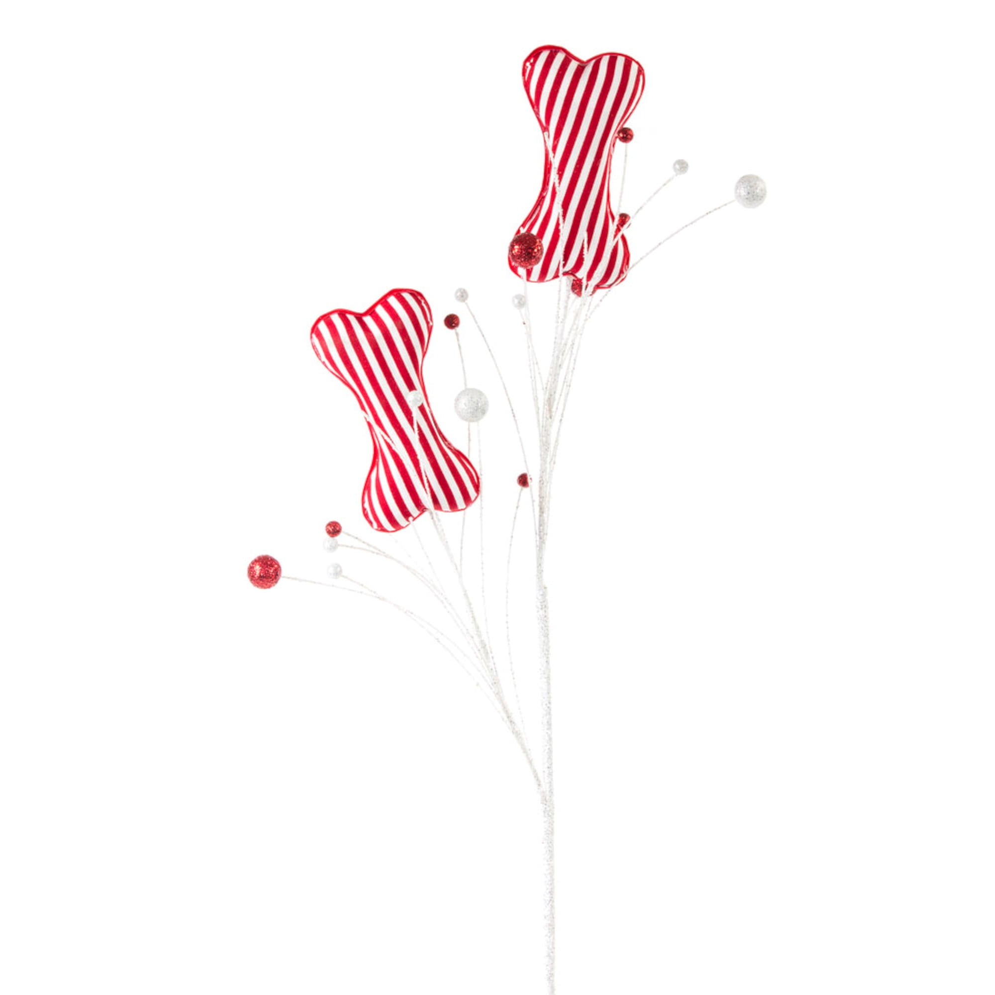 Melrose International 80331DS 32 in. Foam & Fabric Dog Bone Spray, Red ...