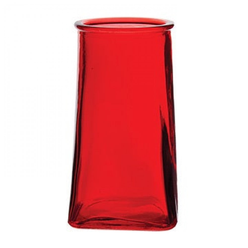 Set of 12 Ruby Red Bouquet Gathering Glass Vase - Walmart.com