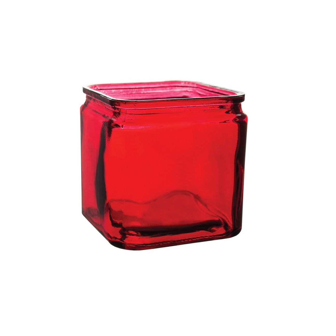 Set of 12 Ruby Red Square Vase - Walmart.com
