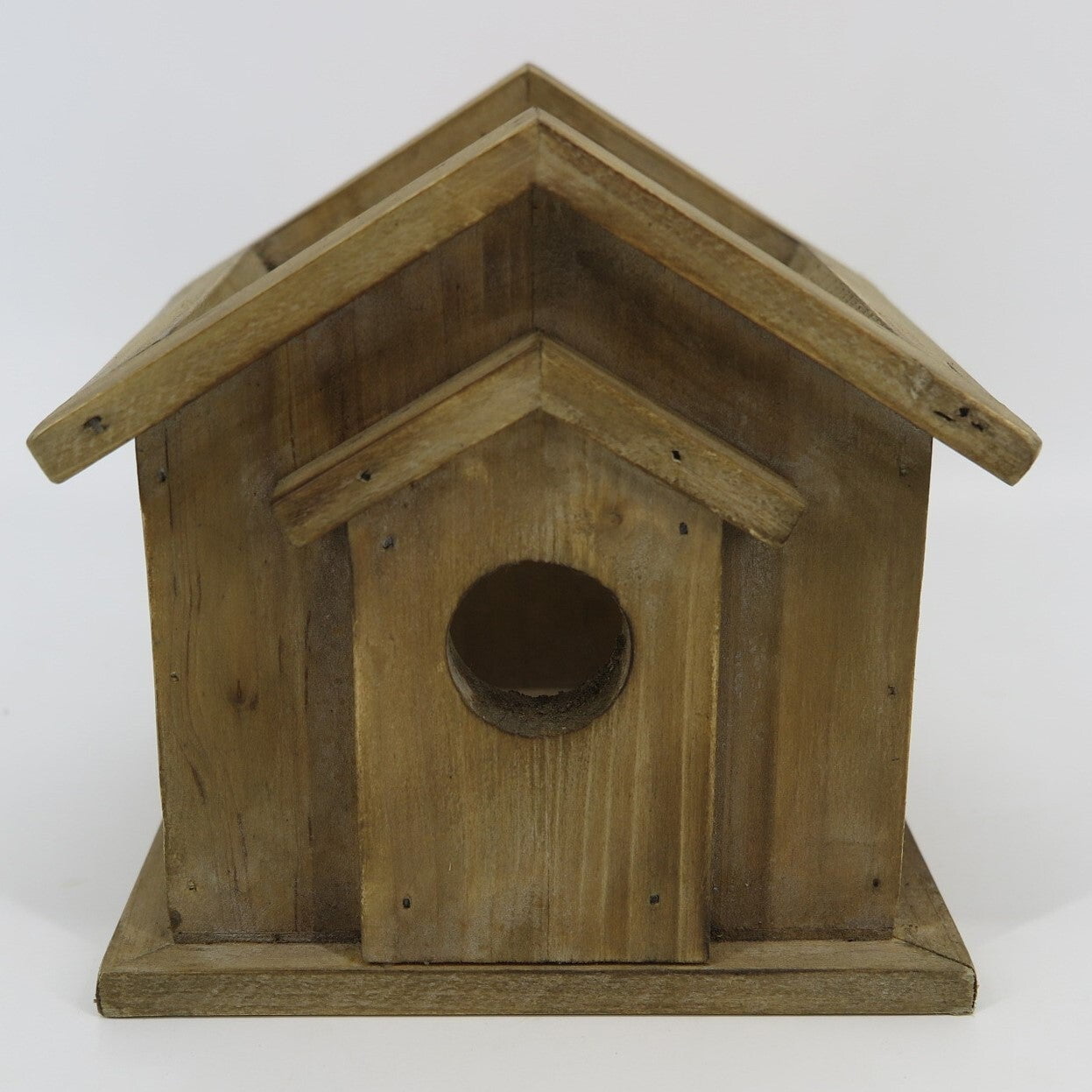 Set of 12 Rustic Brown Wooden Bird House - Walmart.com