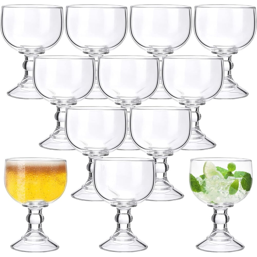 Set of 12 Schooner Beer Glass 21.5 oz Extra Large Margarita Clear ...