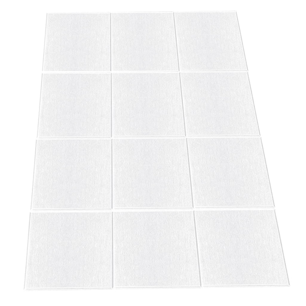 Set of 12 Self Adhesive Acoustics Foam Panels Square Soundproof Wall ...