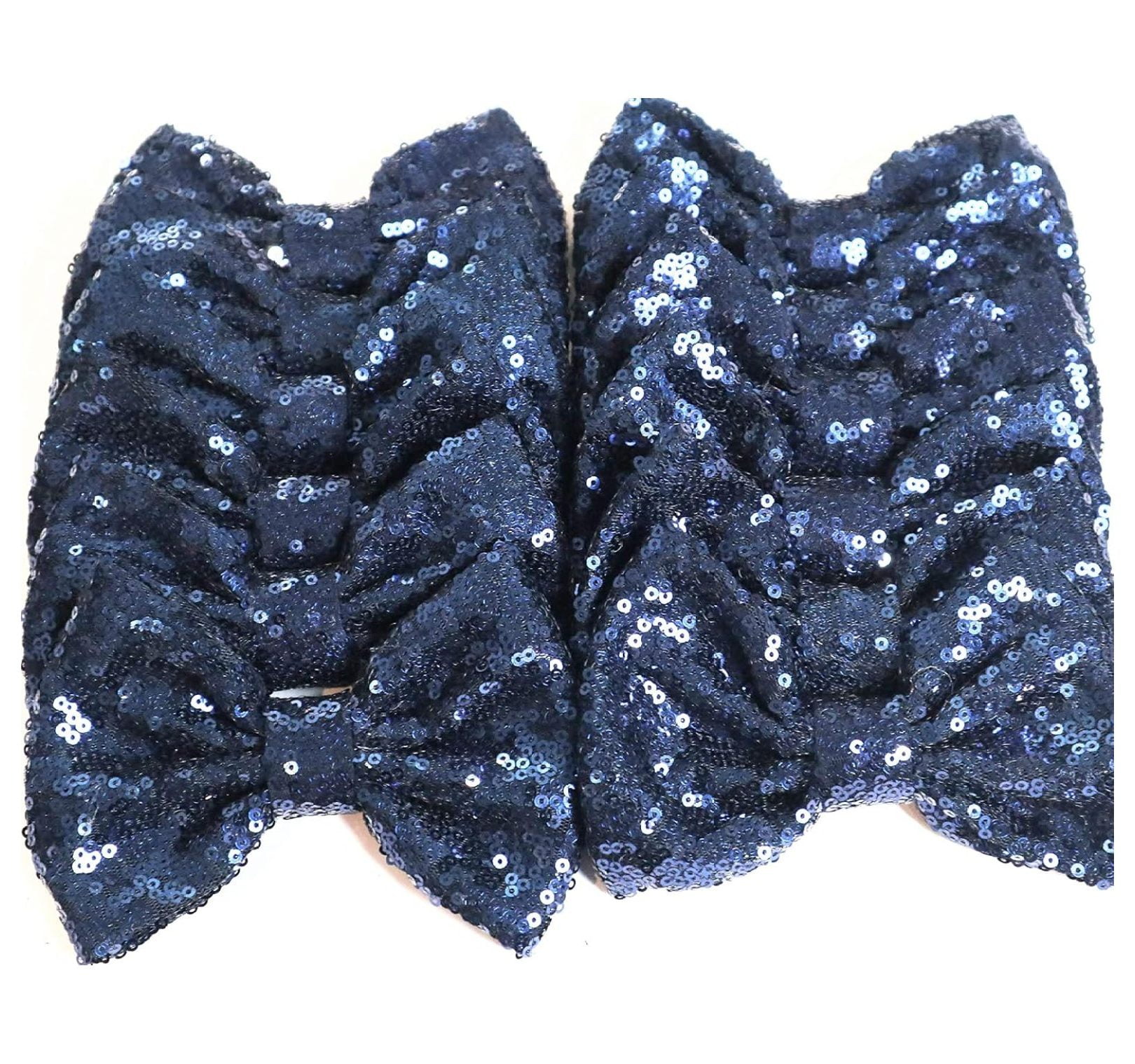 Set of 12 Sequin Bows 5 Inches Large Glitter Bows Wholesale Bows, DIY ...