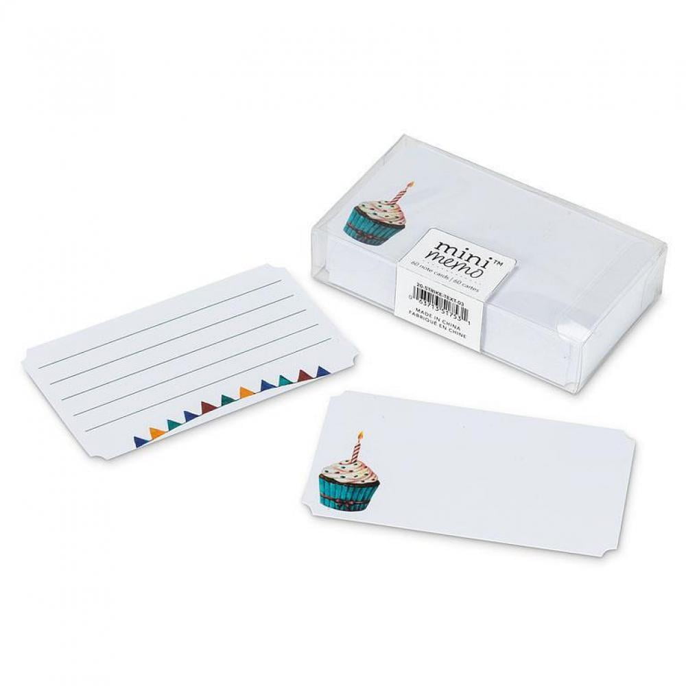 Set of 12 Set Of 50 Cupcake Mini Note Paper - Walmart.com