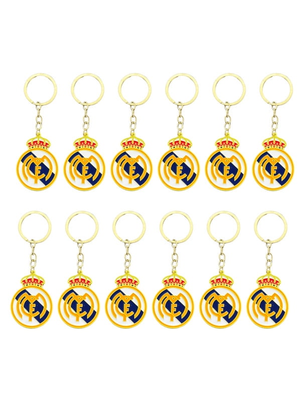 Set of 12 Souvenir Keychains – Famous Soccer Teams Keychain Set - Real ...