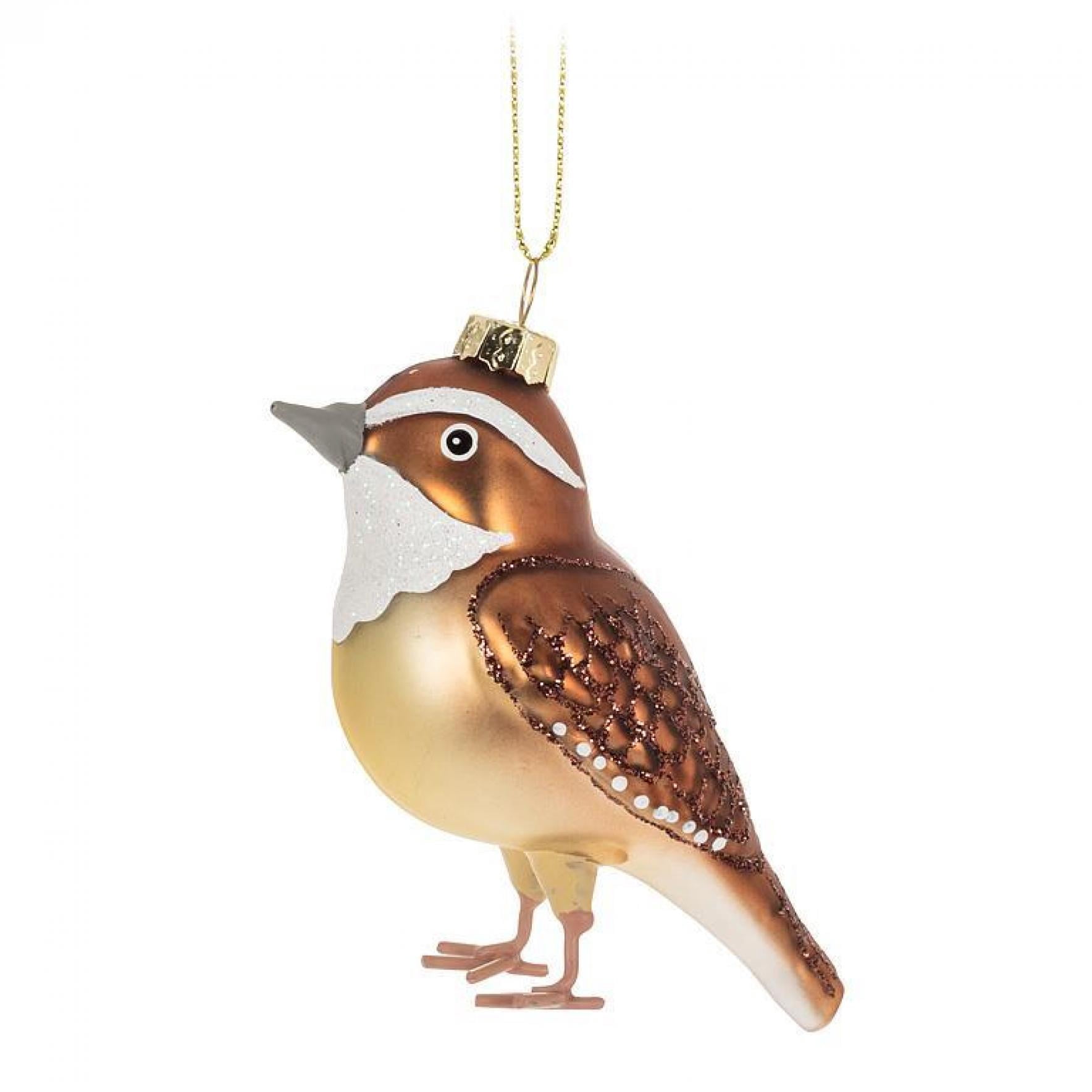 Set of 12 Sparrow Bird Ornament - Walmart.com