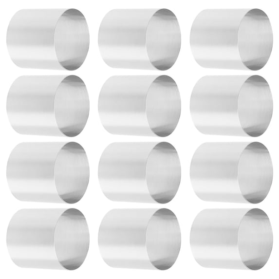 Set of 12 Stainless Steel Cake Forms Cake Molds Cake Rings Stainless ...