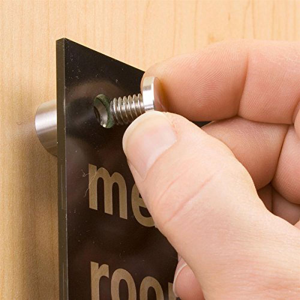 Set of 12 Stainless Steel Standoff Screws, 5/8 x 5/8 Inch, to Mount 3 ...