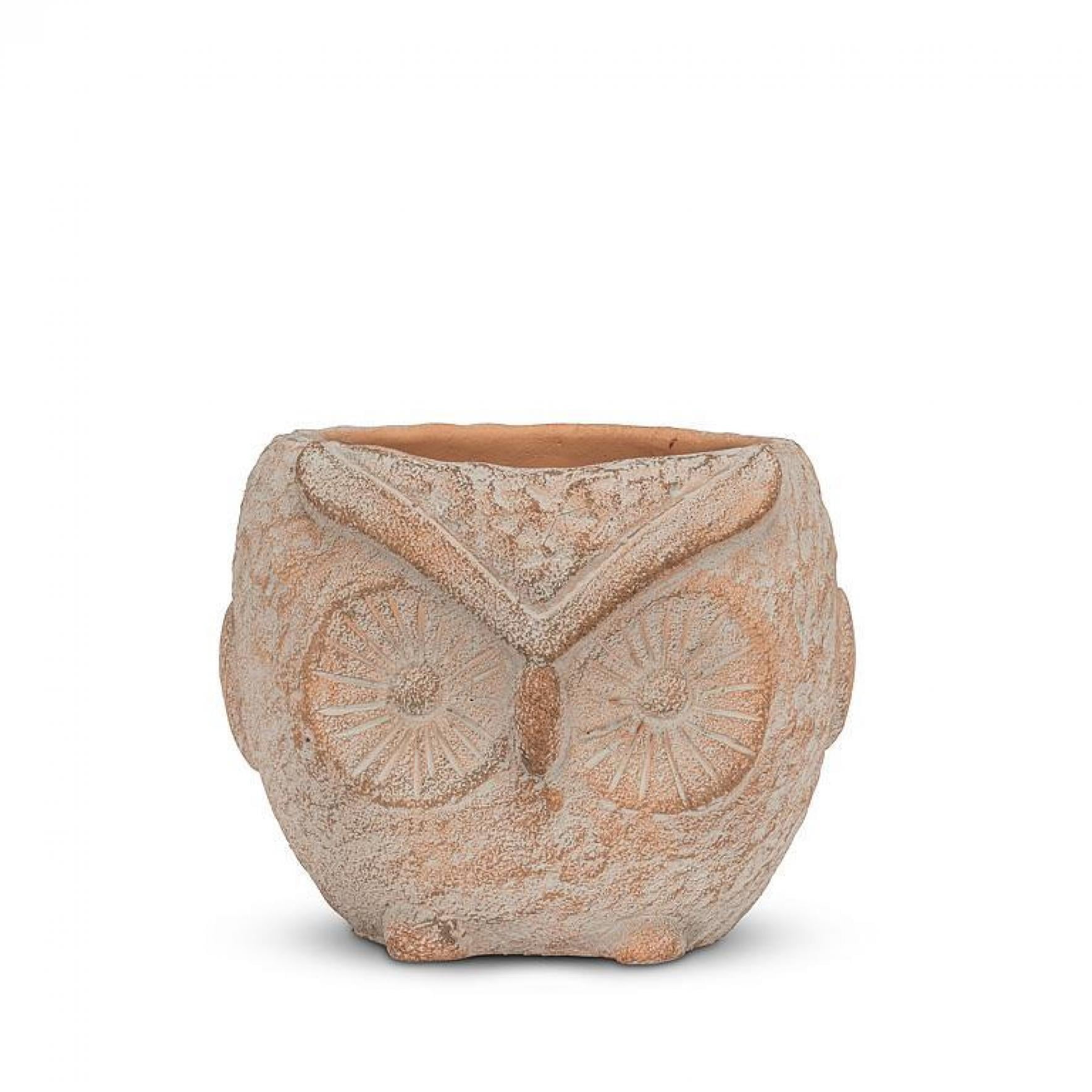 Set of 12 Terracotta Colored Owl Planter - Walmart.com