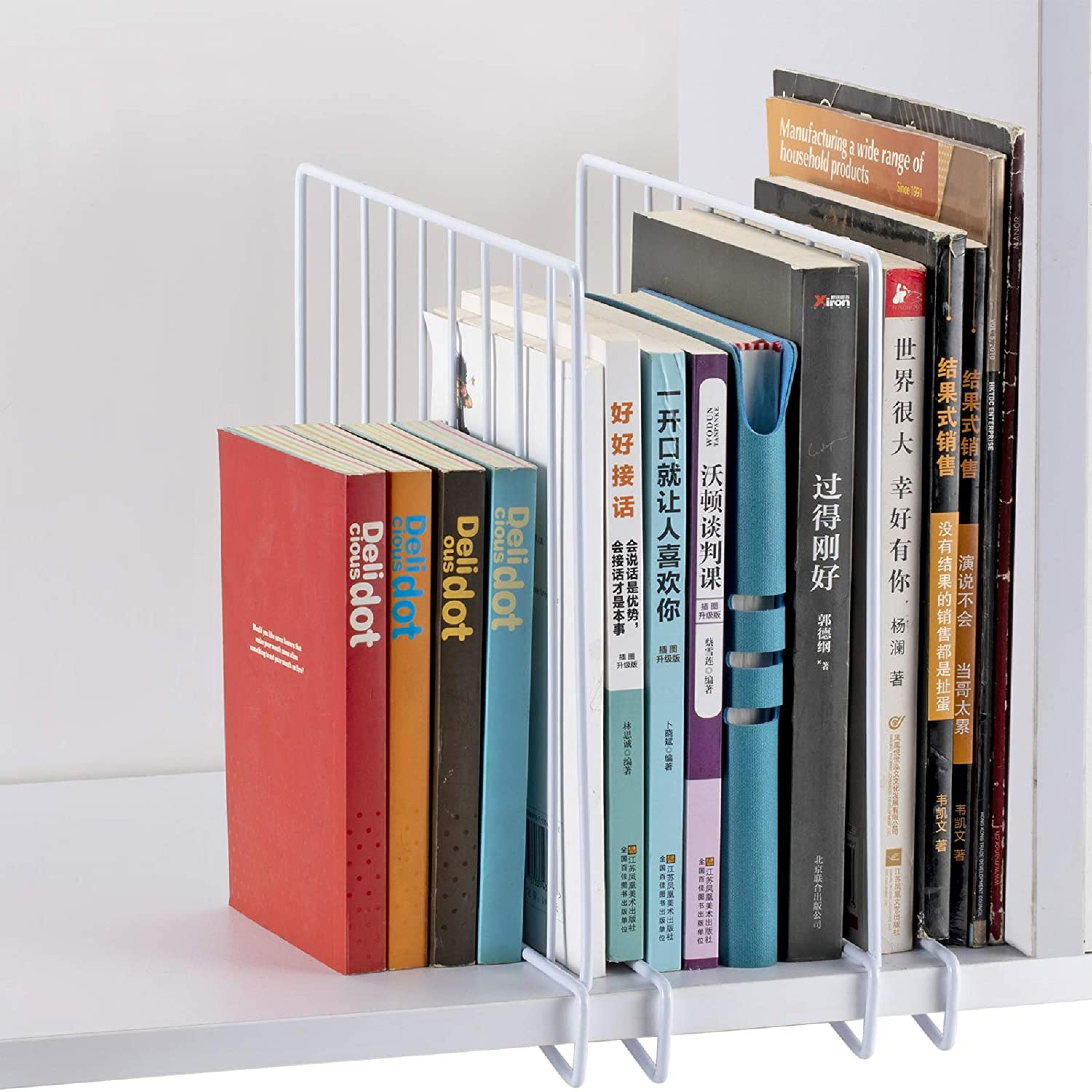 Set of 12 Vertical Closet Wood Shelf Divider- Adjust The Appropriate ...