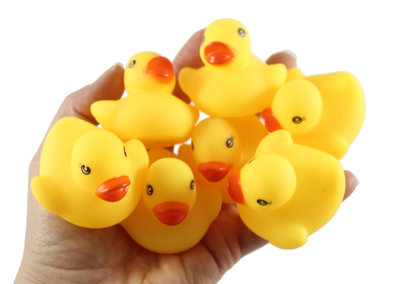 Set of 12 Yellow Regular 2" Rubber Ducks - Rubber Duckies - Cute ...