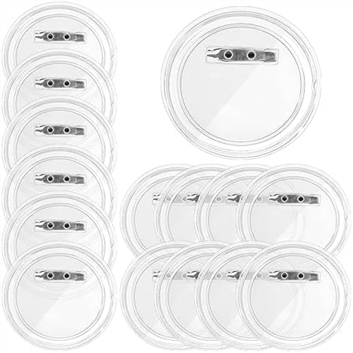 Set of 15 Acrylic Button Pins,Button Pins Make Your Own Button Picture ...