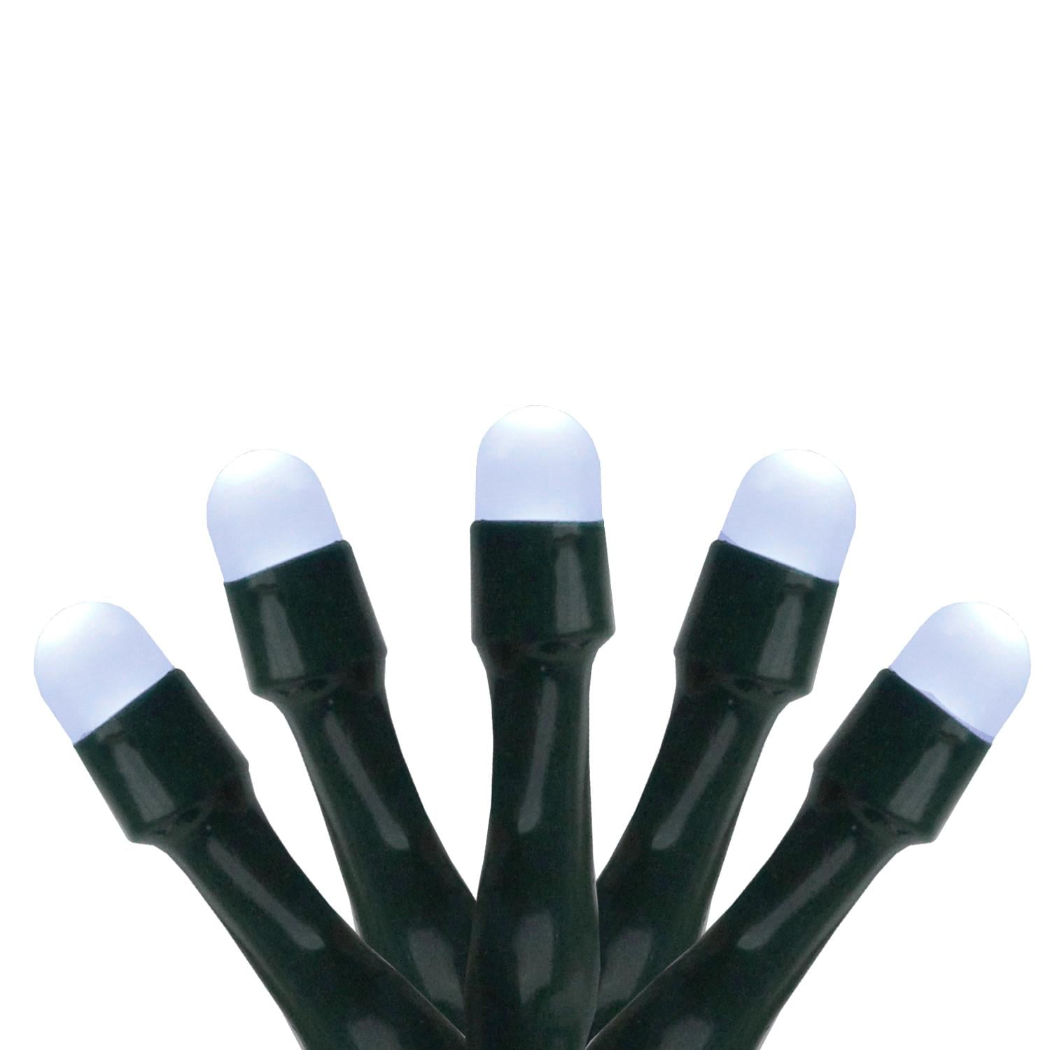 Set of 15 Battery Operated LED Cool White Micro Rice Christmas Lights ...