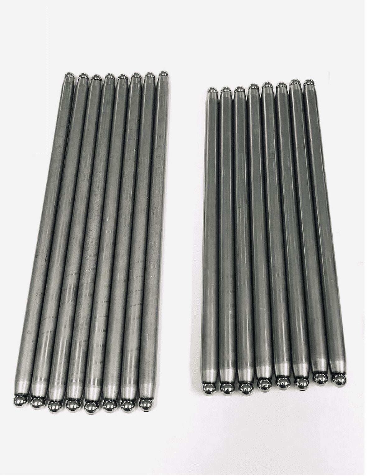Set of (16) 3/8" Diameter push rods compatible with 1965-1990 Chevy bb ...