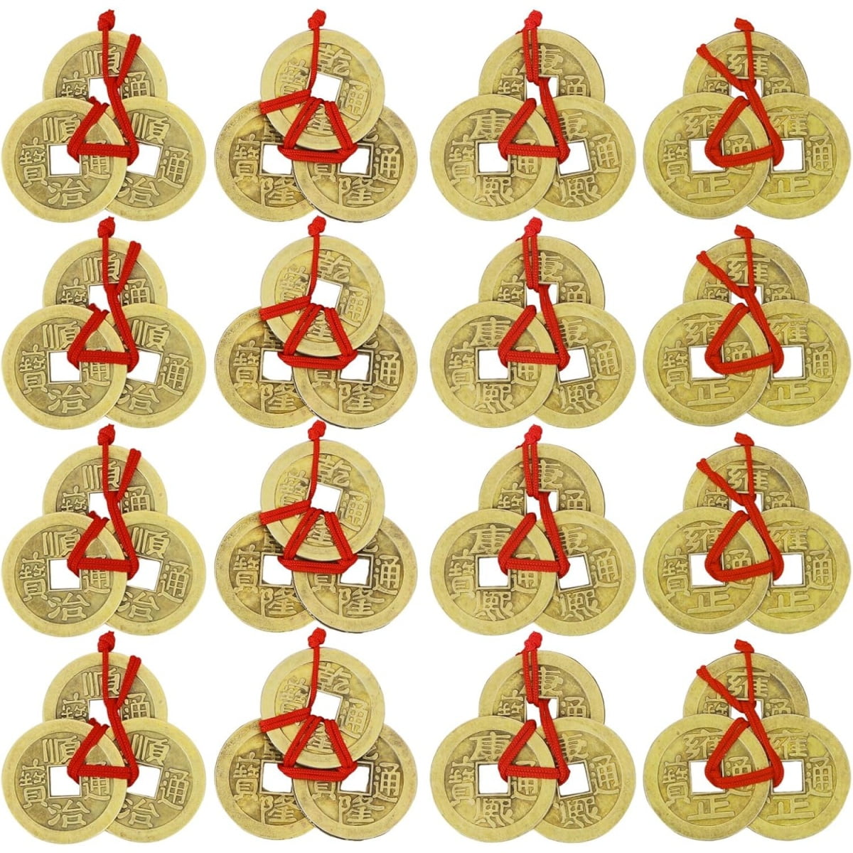 Set of 16 Chinese Fortune Feng Shui Coins,1In Traditional New Year ...