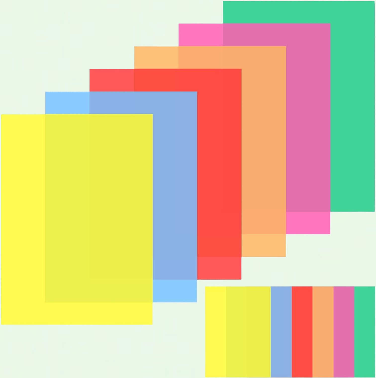 Set of 16 Colored Overlays Reading Strips - Tools for Kids, Irlens ...