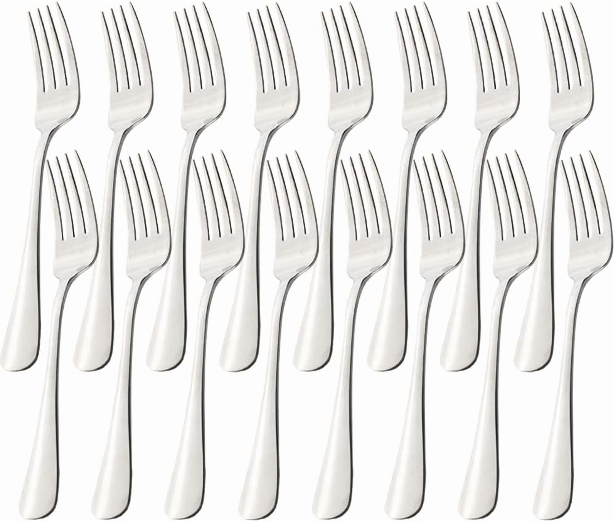 Set of 16 Stainless Steel Dessert Forks – 6.7 Inch Mirror Polished ...