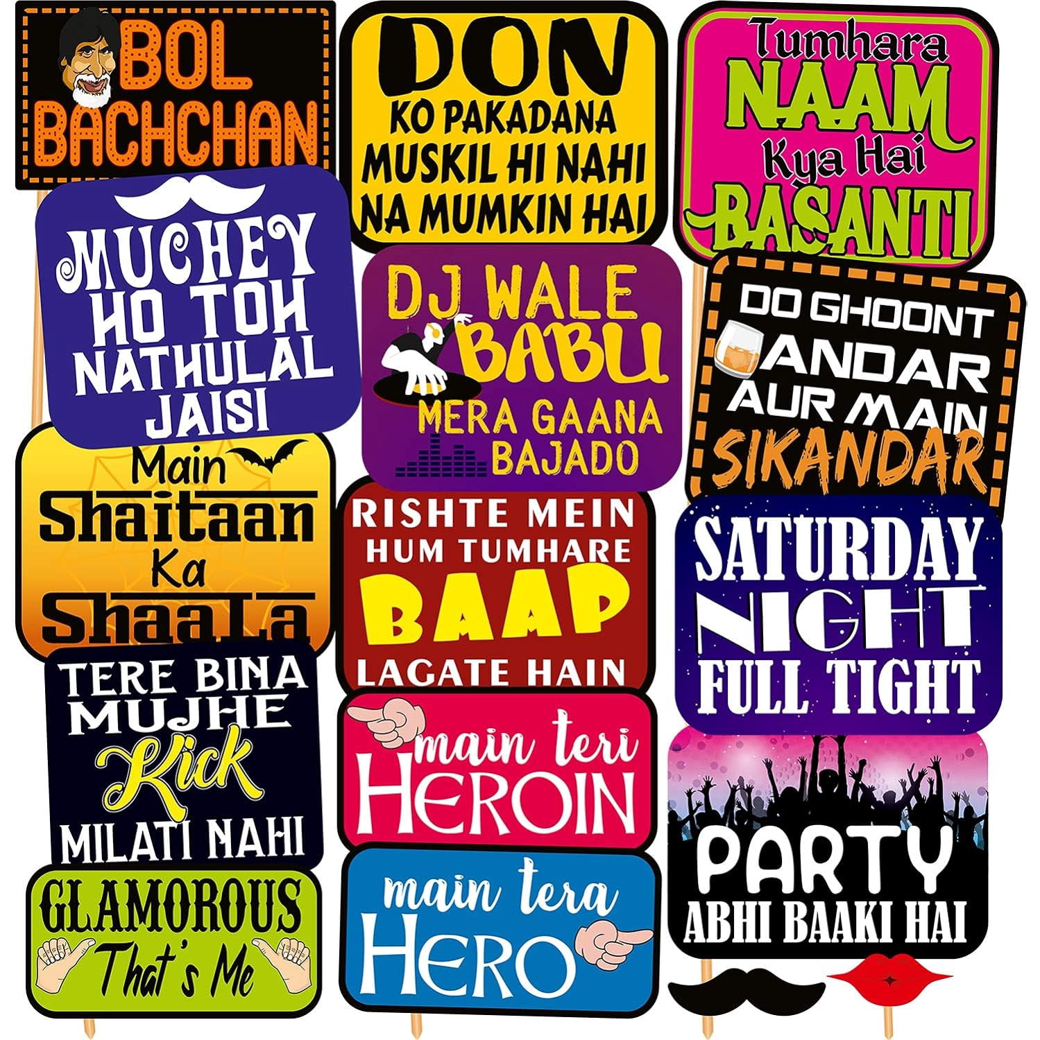 Set of 16 Wedding Ceremony Party Props,Pre Wedding Party Props ...