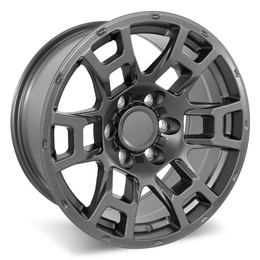 Set of 17" Matte Gunmetal Flow Forged 4TR Pro Style Wheels for Tacoma ...