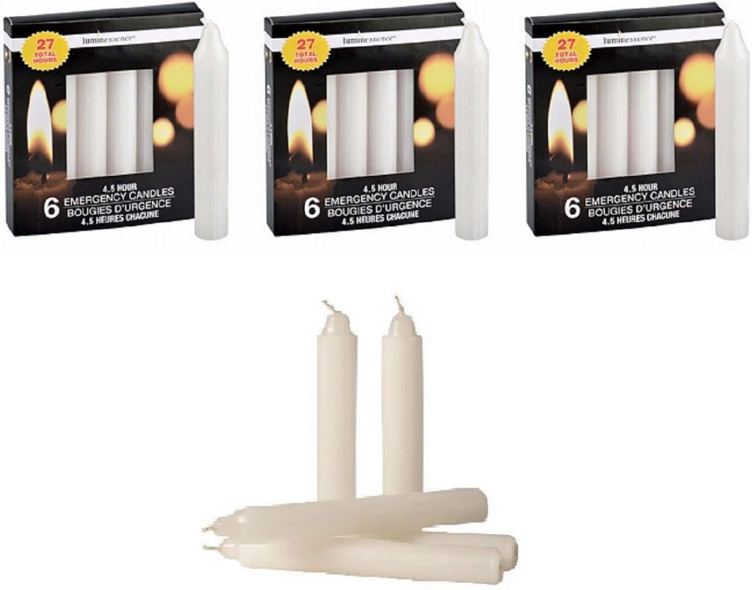 Set of 18 Long-Burn Emergency Candles - Walmart.com