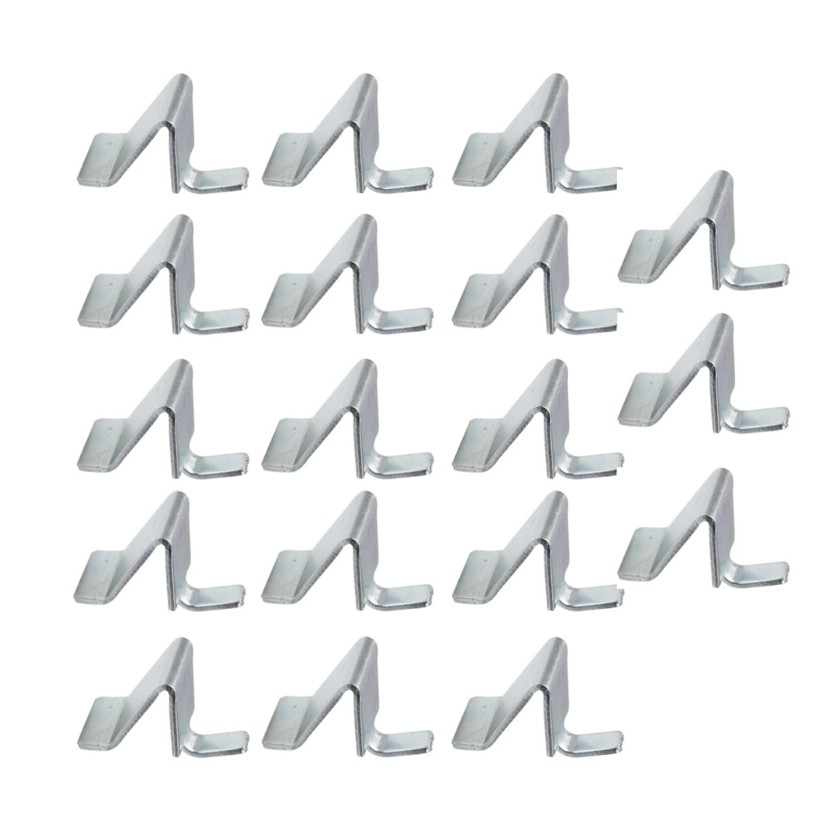Set of 18 Metal Shelf Clips,Durable Silver Partition Shelf Clips for ...