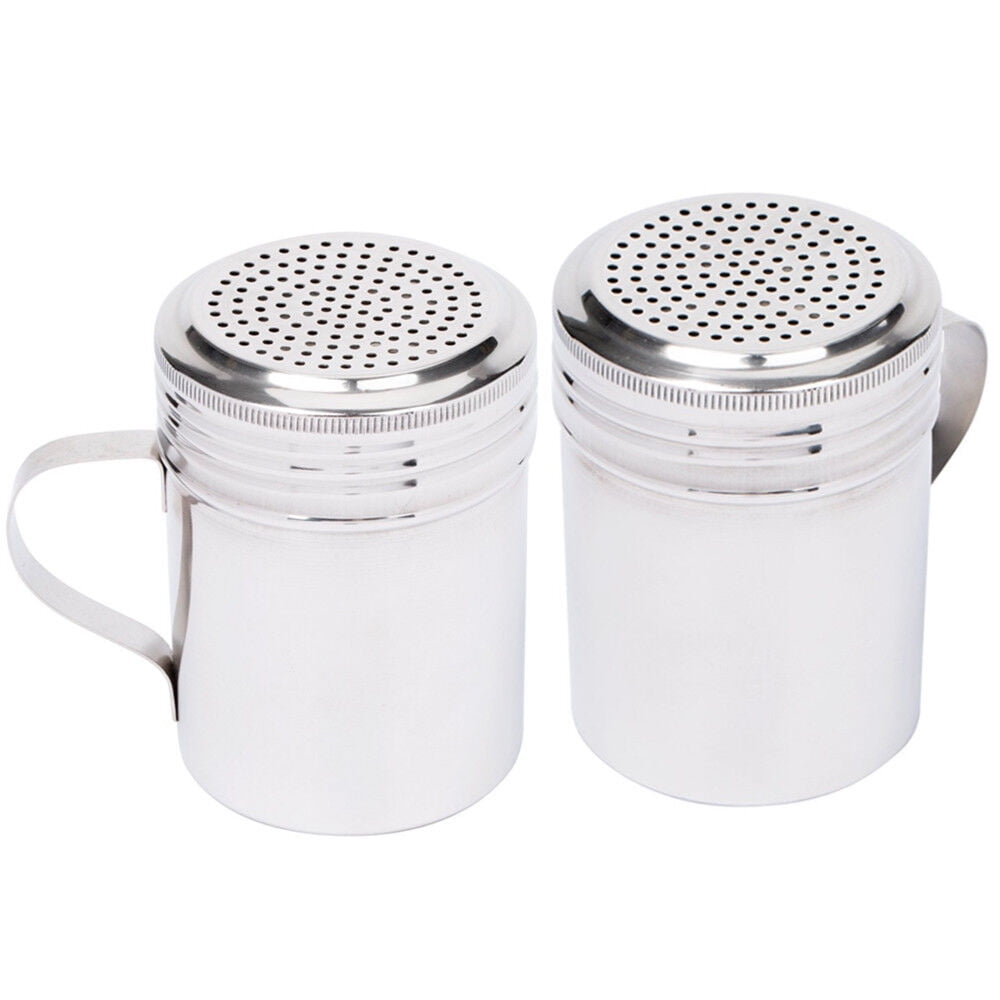 (Set of 2) 10-Ounce Stainless Steel Dredge Shaker with Handle - Walmart.com