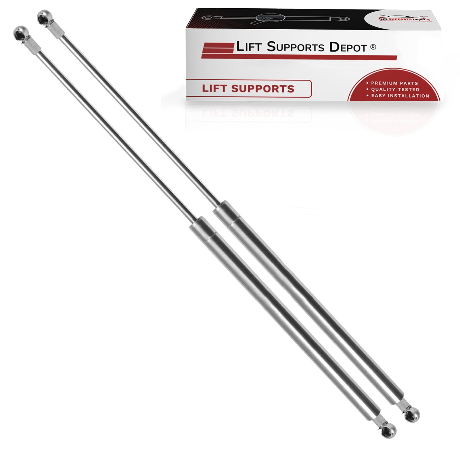 Set of 2 10mm Stailness Steel Lift Supports 30 Inch Extended 60 lbs ...