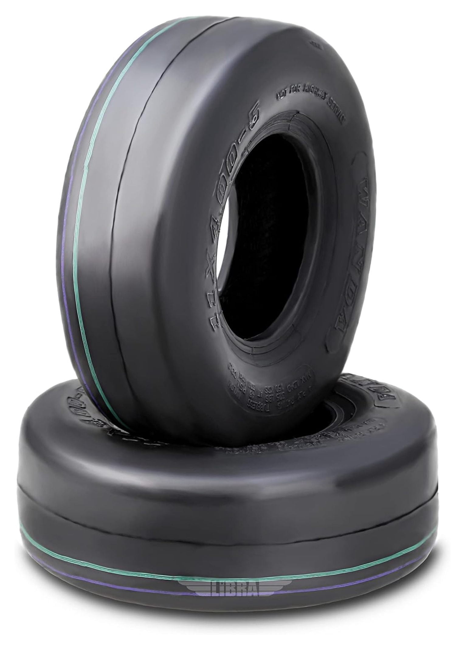 Set of 2 11x4-5 Zero Turn Lawn Mower Utility Cart Turf Tires 11x4x5 /4 ...