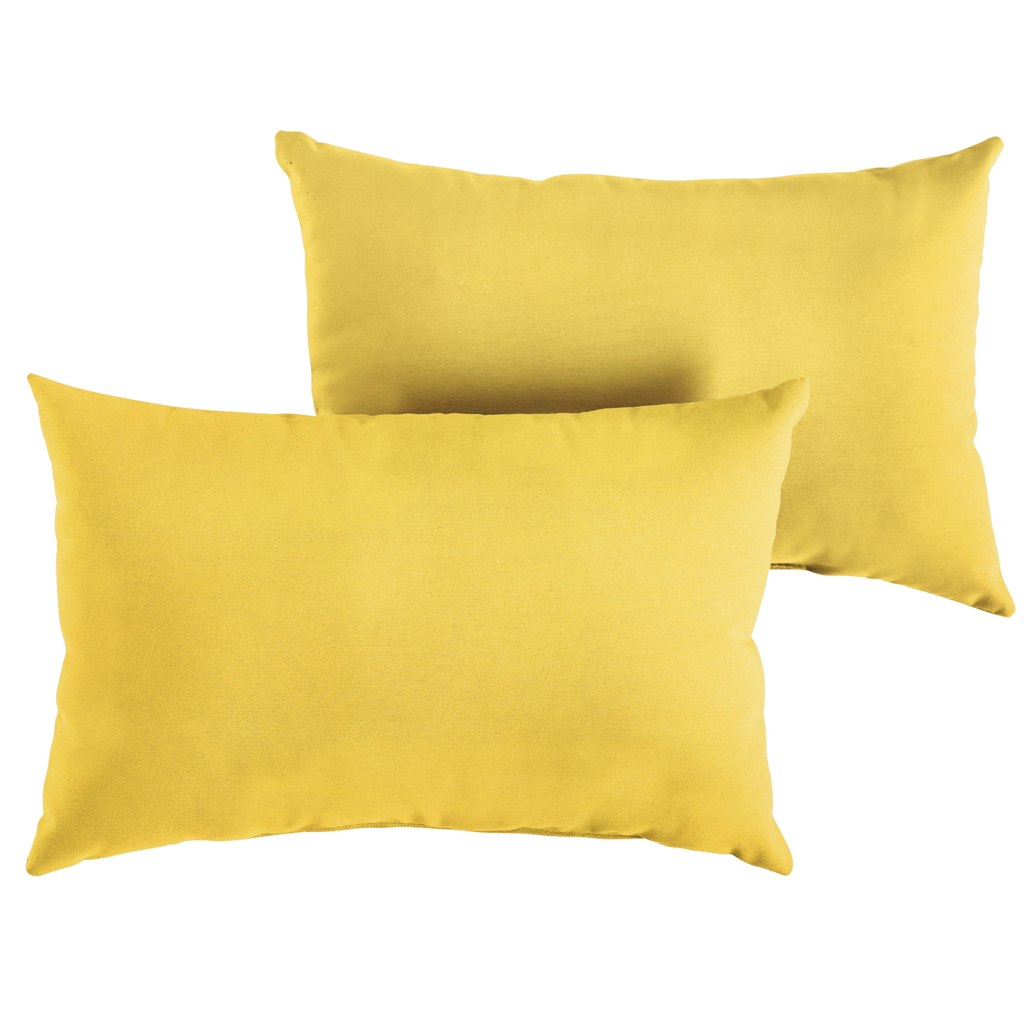 Set of 2 13" x 20" Sunflower Yellow Solid Subrella Indoor and Outdoor ...