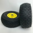 Set of 2 - 15x6.00-6 Lawn Mower Tire and Rim - Fits on 3/4 Inch Axle ...