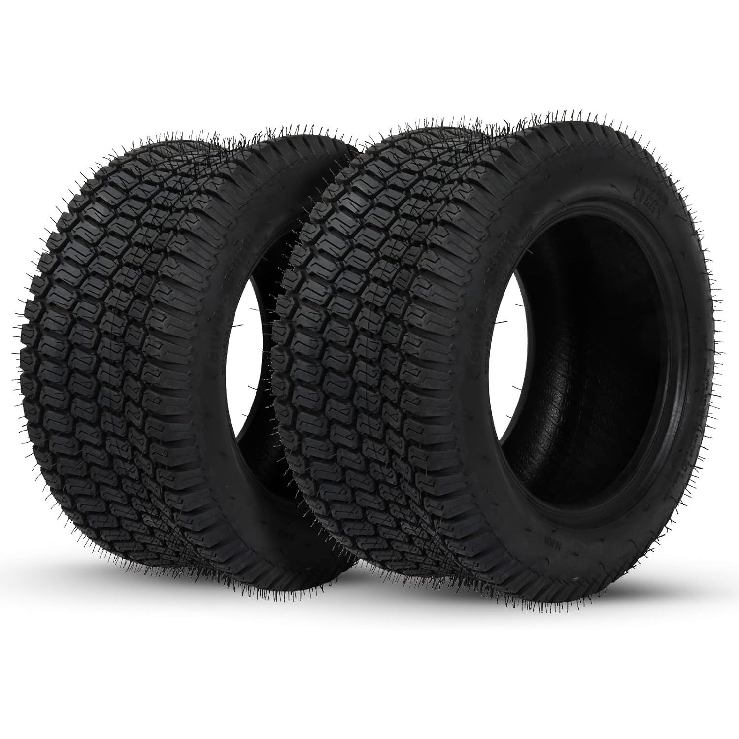 Set of 2 16X6.50-8 16X6.5x8 Lawn Mower Cart Turf Tires 2PR Load Range B ...