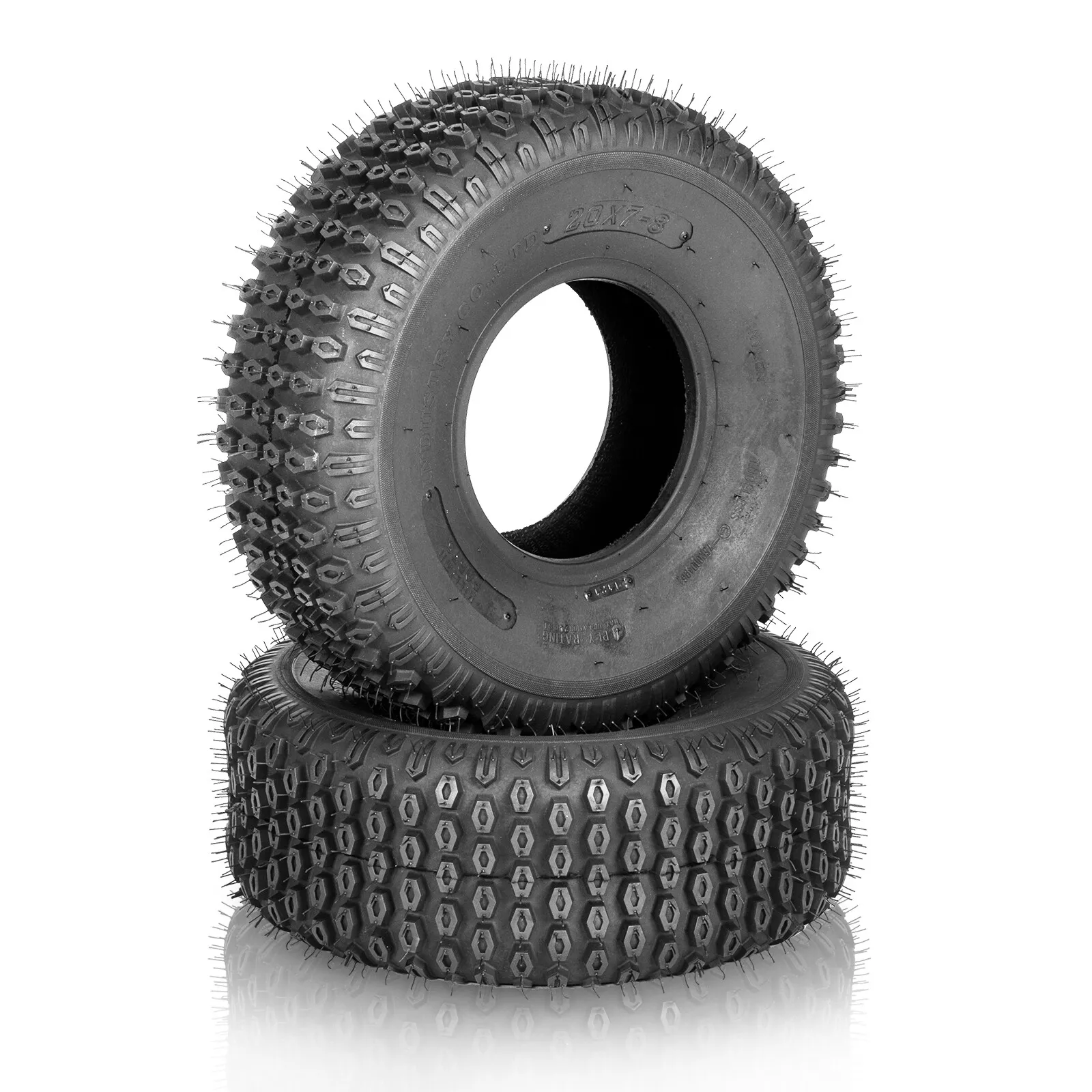 Set of 2 20x7-8 ATV/UTV Tires All Terrain AT 4 Ply Rated 20x7x8 20 7 8 ...