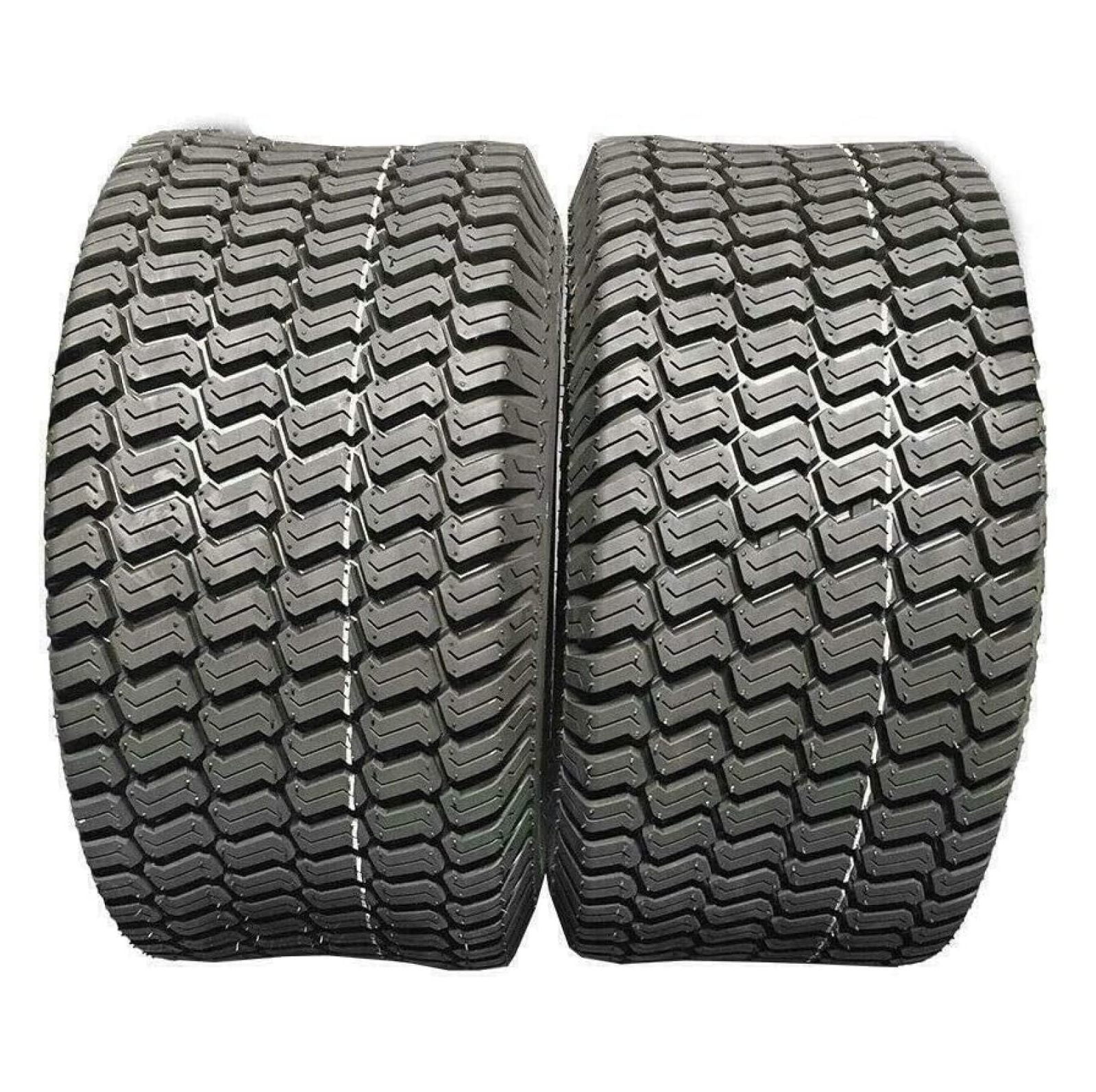 Set of 2 24x9.50-12 Turf Lawn Mower Golf Cart Tractor Tires 24-9.50-12, 4PR LRB Tubeless Bias ...