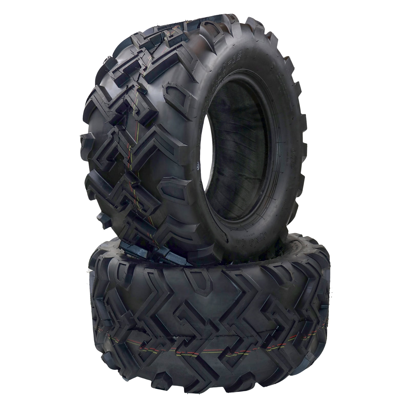 Set of 2,25X10.00-12 ATV Tires,All Terrain 25X10.00-12, 6PR Tubeless ...