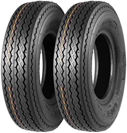 Set of 2 4.80-8 Highway Boat Motorcycle Trailer Tires 4.80x8 6PR Load ...