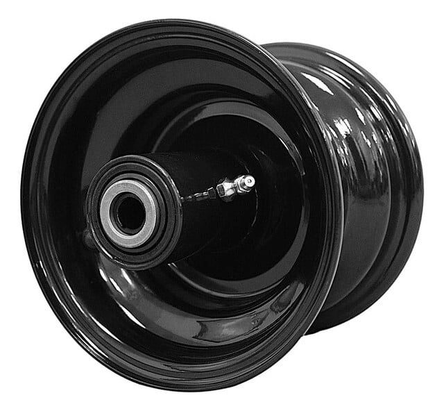 Set of 2 6x4.5 Black Wheels for Carlisle, Exmark, Scag, Toro | Glossy ...