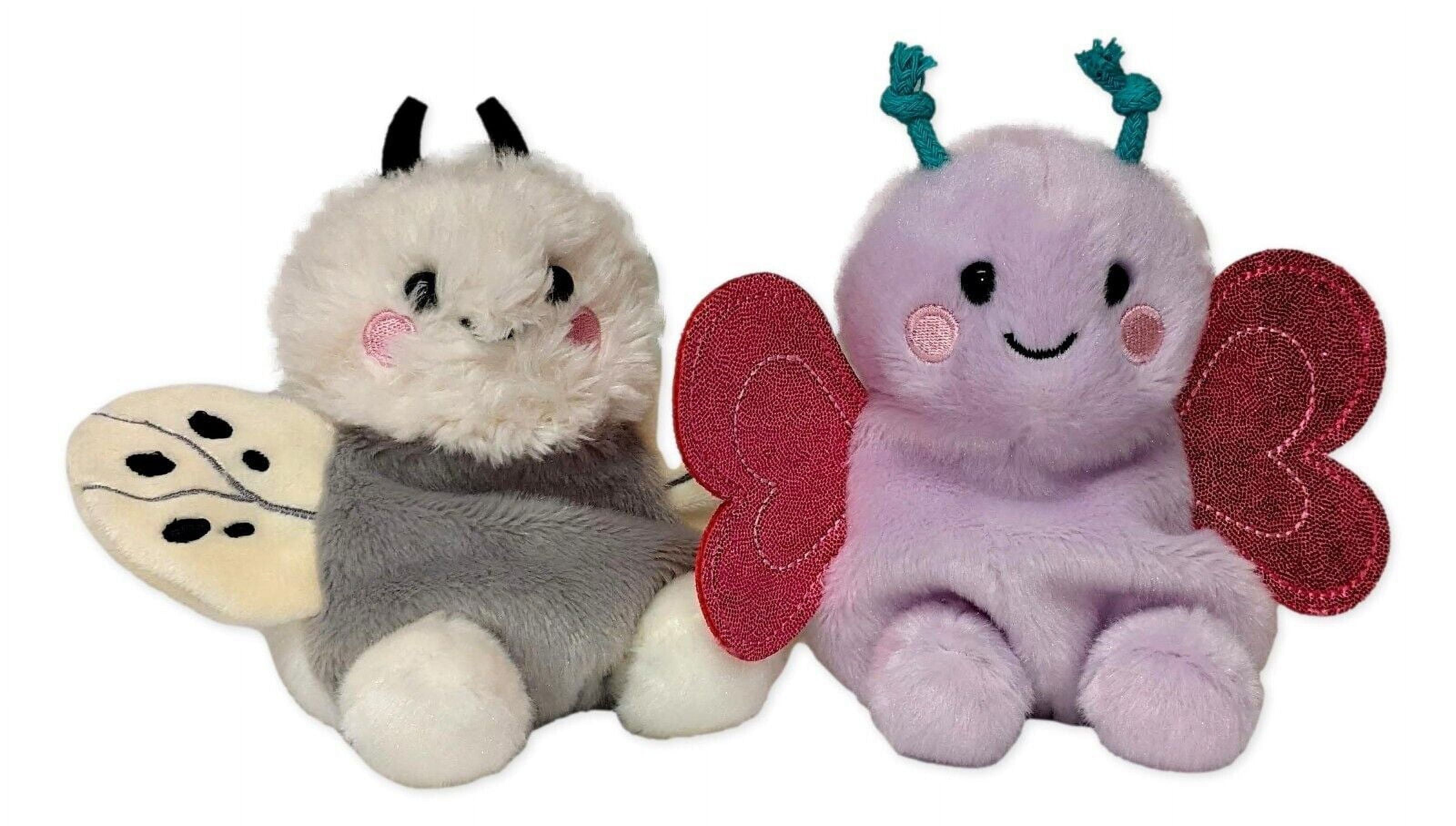 Set of 2 ASTRA MOTH & PETUNIA BUTTERFLY Palm Pals Stuffed Animal Plush, Aurora - Walmart.com