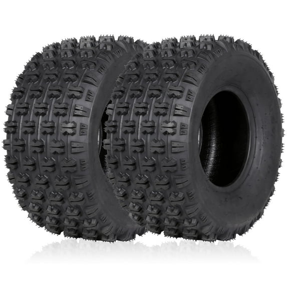 Set of 2 Heavy Duty 4 Ply ATV Tires 20X10-9 for All Terrains, Rear UTV ...