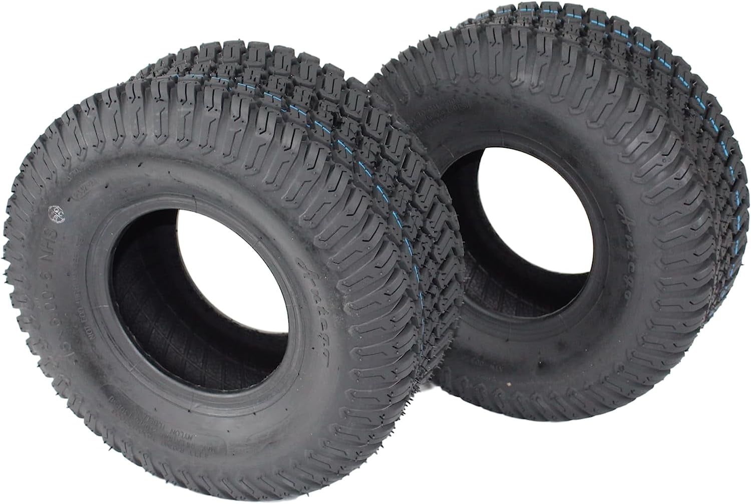 - (Set of 2) (ATW-003) 15x6.00-6NHS Lawn Mower Tires, 4 Ply Turf Tires ...