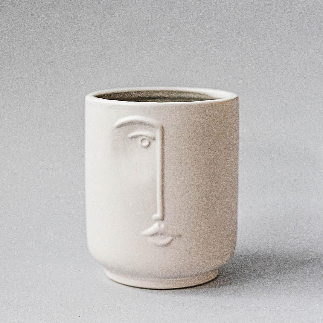 Set of 2 Abstract Face Planter - Walmart.com