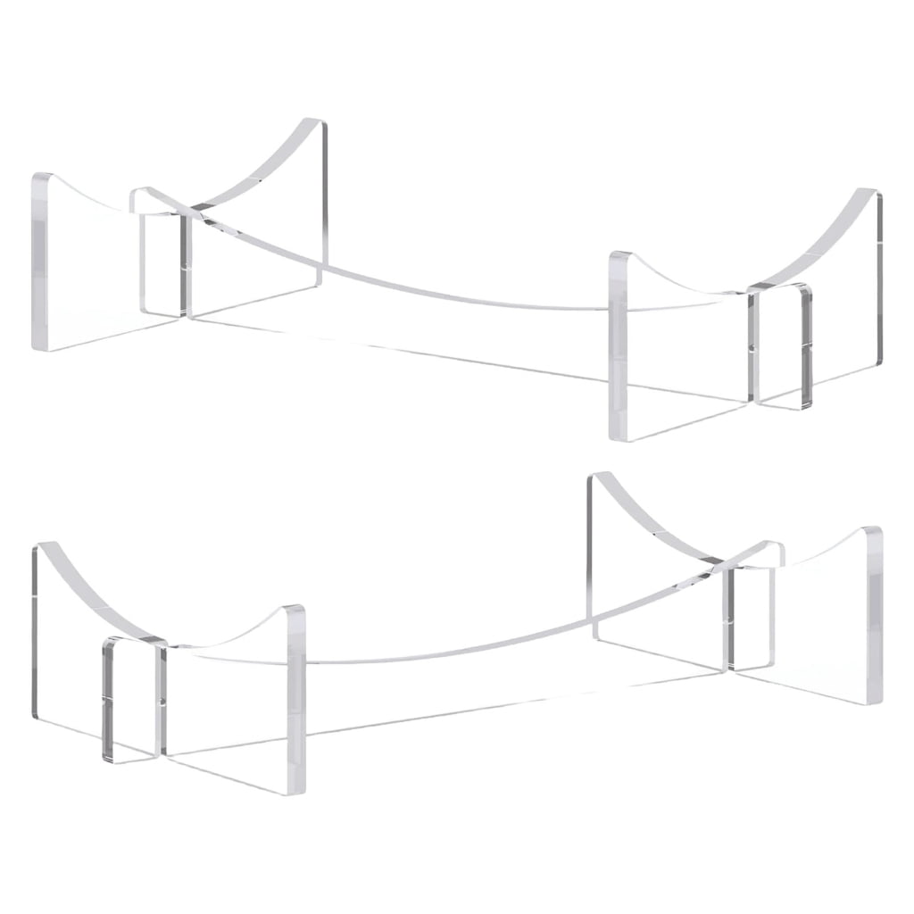 Set of 2 Acrylic Signature Ball Stand for Secure Display of Basketball ...