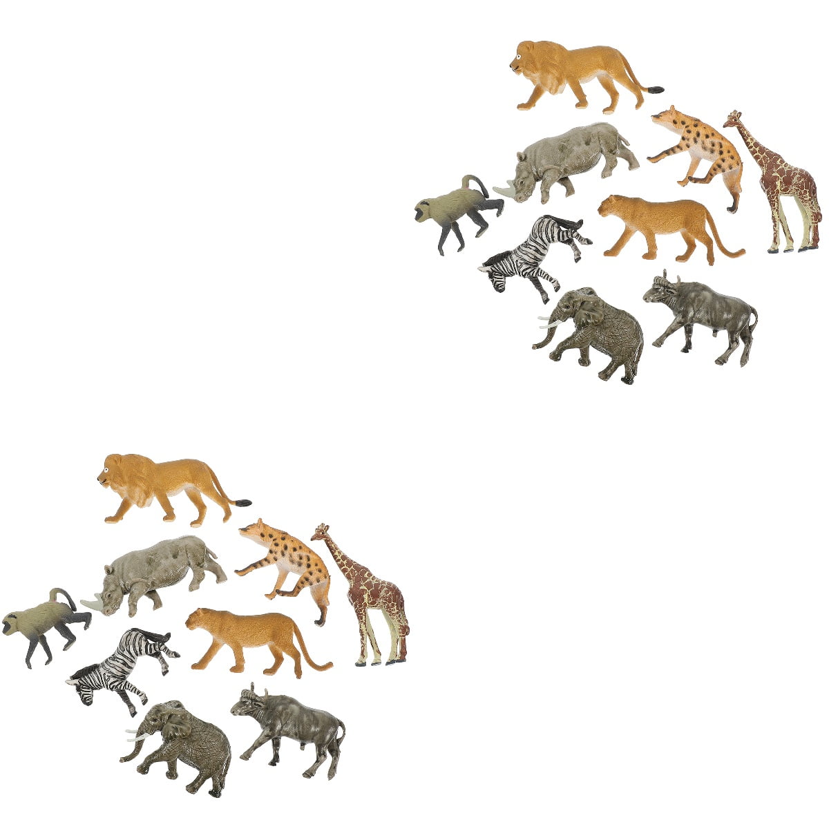 Set of 2 African Animal Models DIY Landscaping Animals Indoor ...