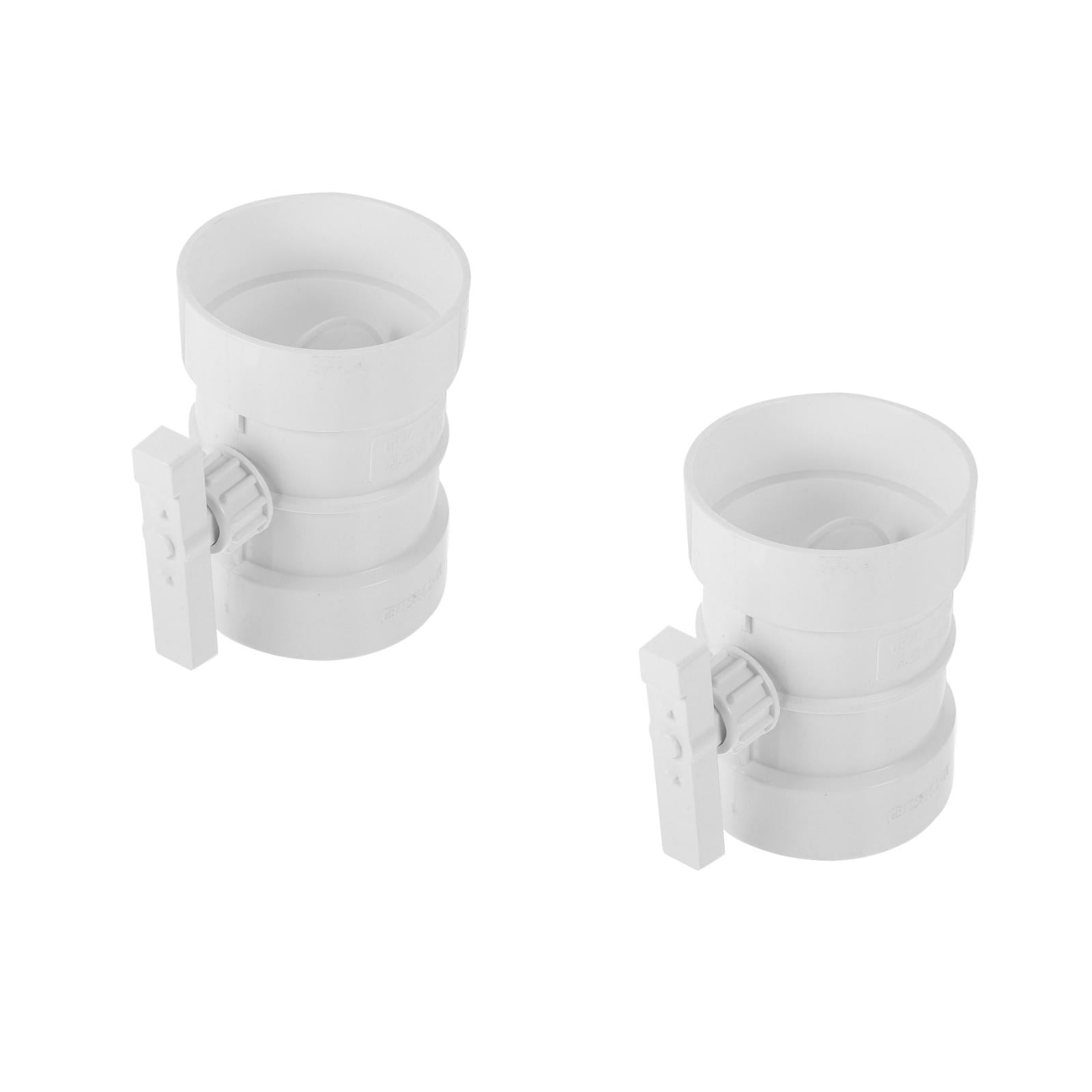 Set of 2 Air Volume Control Valve Fan Deflector Exhaust Auto Beige ...