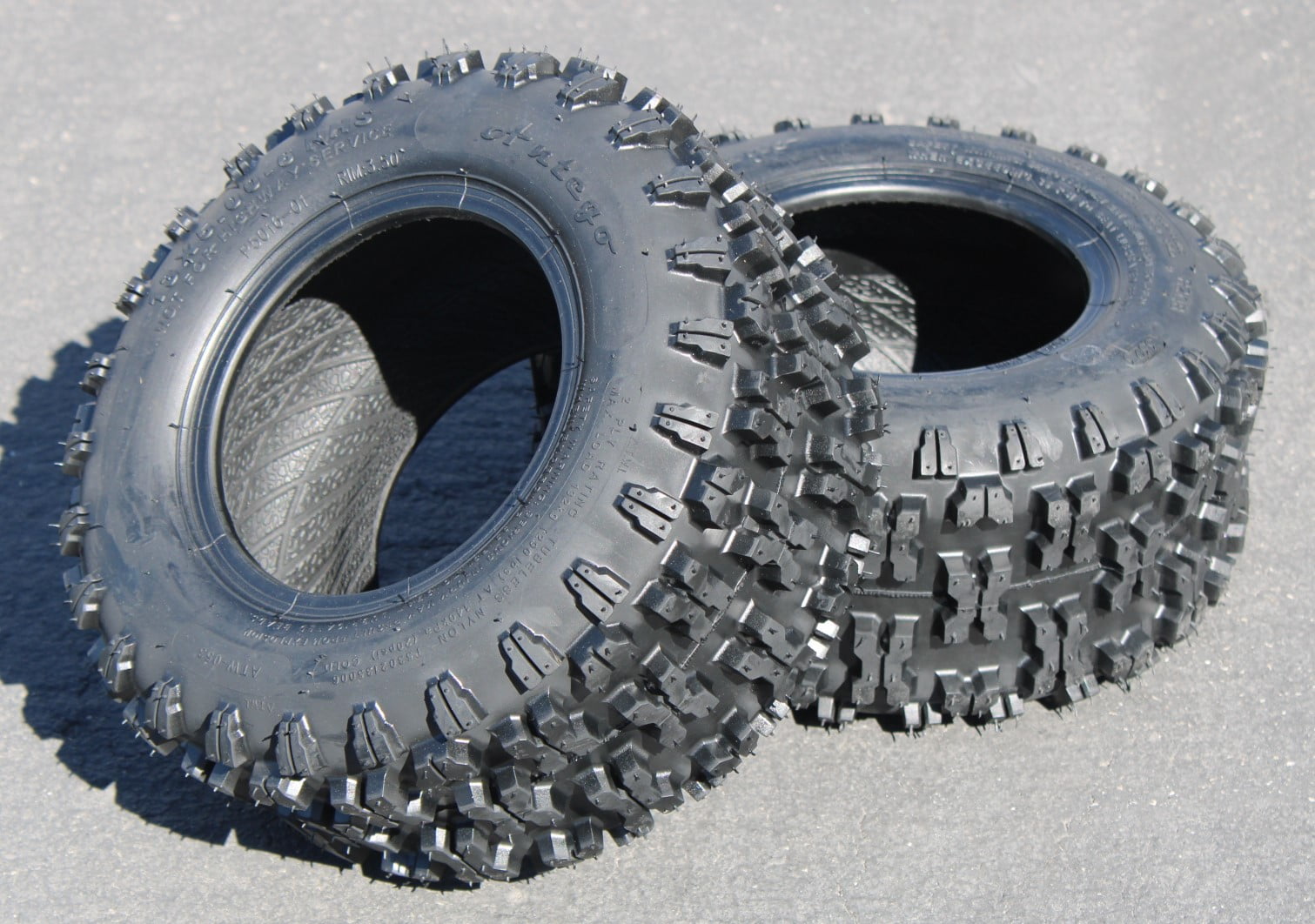 (Set of 2) Antego 13X5.00-6 ATW-053 2 ply Snow tires Non-directional ...