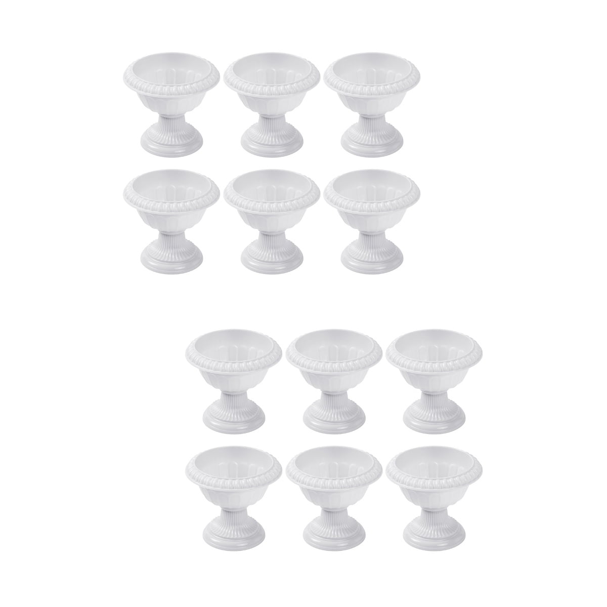 Set of 2 Arrangements Container Roman Basin Guidepost Garden Pots ...