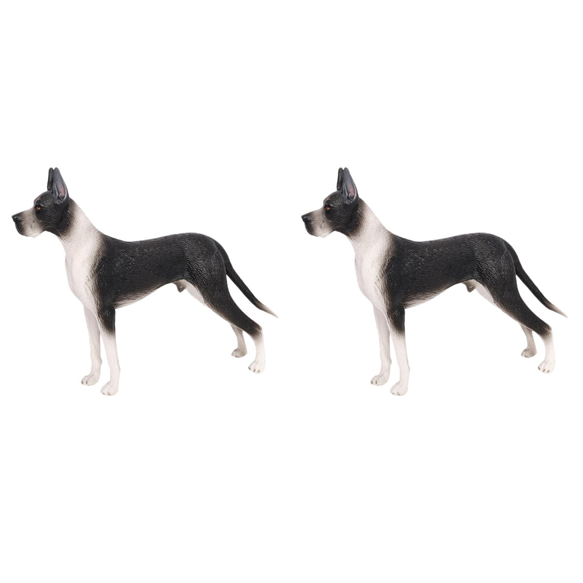 Set of 2 Artificial Dog Children’s Toys Simulation Model Realistic ...